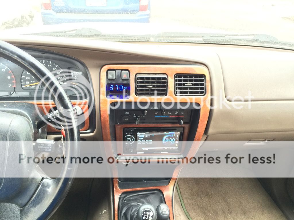 DIY Clock replacement with outside / ambient digital temp gauge- for 15 ...